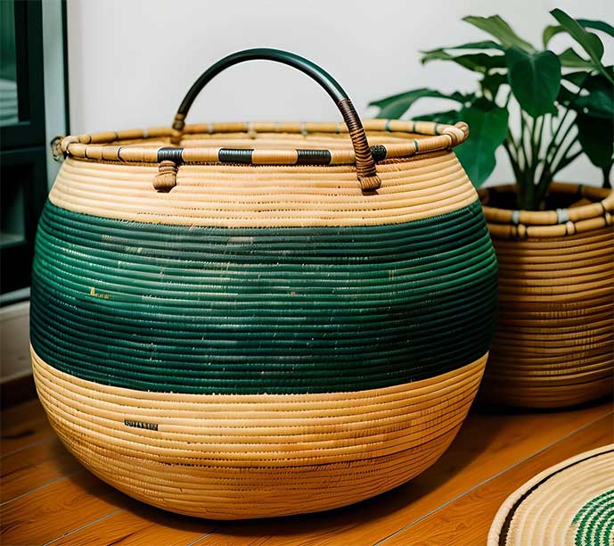 Originale afrikansiche Körbe aus Benin - Traditionelle Handwerkskunst